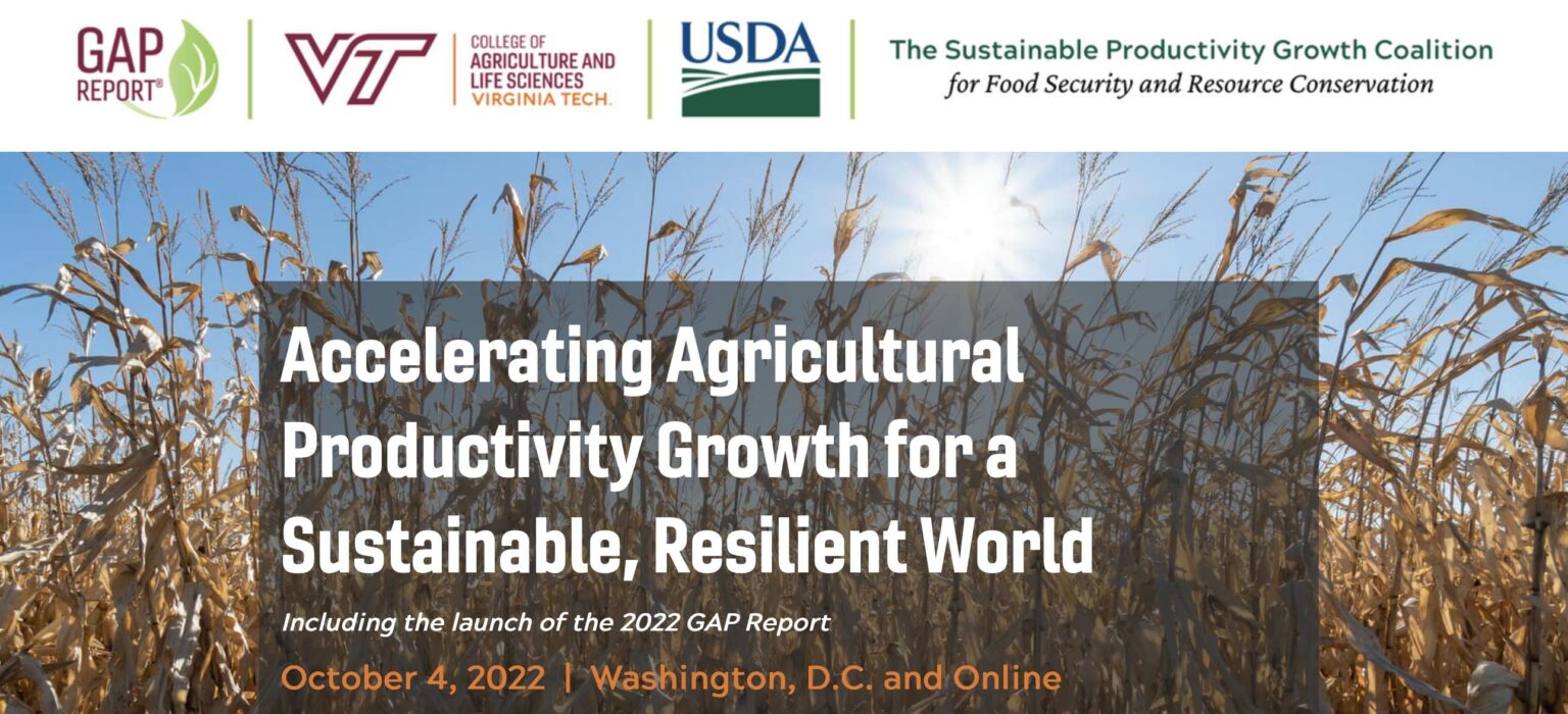 Accelerating Agricultural Productivity Growth For A Sustainable ...